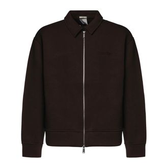 Calvin Klein Logo-Stickerei Rei&szlig;verschlussjacke - - Sweatshirts & Hoodies - Herren - Braun - XL