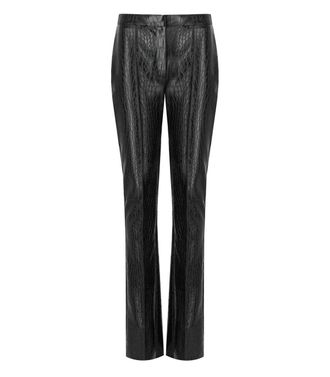 Elisabetta Franchi PANTALON NOIR IMPRIM&Eacute; CROCODILE ELISABETTA FRANCHI