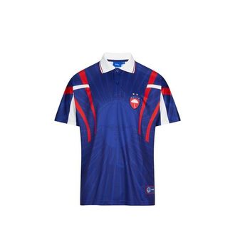 H&eacute;las. T-shirt de football &agrave; col polo