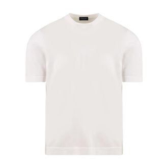Drumohr Wei&szlig;e Frosted T-Shirt f&uuml;r M&auml;nner - - Tops - Herren - Beige - XL