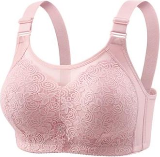 Generic 2026 Soutien-gorge pour femme en dentelle push-up confortable respirant sans armatures Lingerie maman, rose, 68