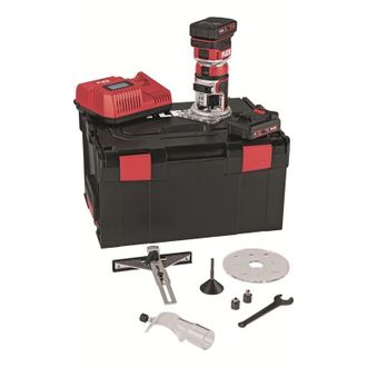 Flex Akku Kanten- und Oberfr&auml;se 18 v - cer 18.0-EC/2.5 Set, 2x 2,5 Ah und Ladeger&auml;t in l-boxx - Flex