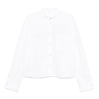 Helmut Lang Wei&szlig;e Crop Apex Overshirt Soft - - Shirts - Herren - Wei&szlig; - M