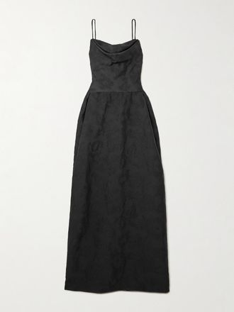 Emilia Wickstead Kiril Robe Aus Jacquard - Schwarz