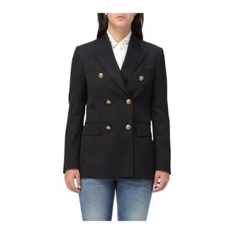 Golden Goose Femme, Vestes, Noir, Taille: 40 FR Double Breasted Blazer