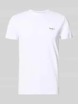 Pepe Jeans London Slim Fit T-Shirt aus Baumwoll-Mix Modell ORIGINAL BASIC 3