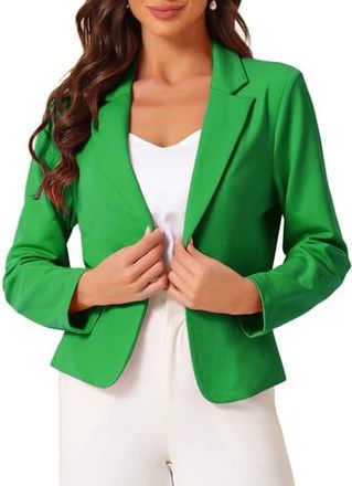 Allegra K Blazer Court Femme