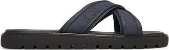 Calvin Klein Pantoletten Sq Molded Sandal Xcross Wb HM0HM02101 Dunkelblau