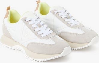 Guess Baskets bi-mati&egrave;re en cuir m&eacute;lang&eacute;