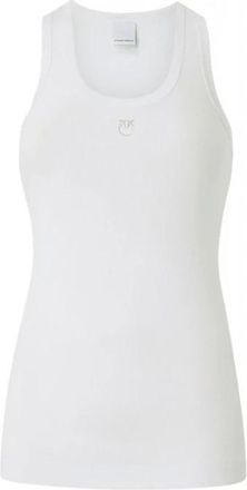 Pinko Pinko, Femme, Tops, Blanc, Taille: 38 FR Pinko - Hauts > D&eacute;bardeurs