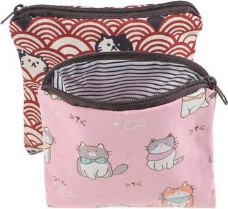 Yarnow SUPVOX Lot de 2 Pochettes Hygi&eacute;niques &Eacute;tanches en Polyester Format Compact pour Serviettes Menstruelles Paquet Menstruel Portable et L&eacute;ger pour Voyage