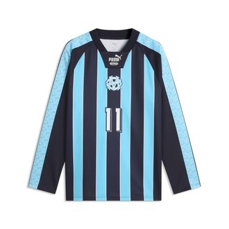 Puma T-shirt d&eacute;contract&eacute; KING Olympique de Marseille Homme, Accessoires, Bleu, 3XL