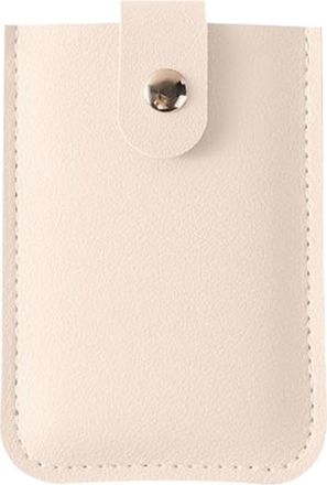 Generic Ziehen Sie den Kreditkarteninhaber - Schlank und tragbar mit Druckknopf | schmale Kartenhülle für Ausweise, Mitgliedskarten, Groove Brieftasche, weiß,