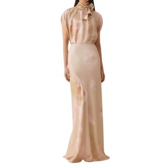 Fabiana Filippi Langer bedruckter Rock - - Dresses - Damen - Beige - M