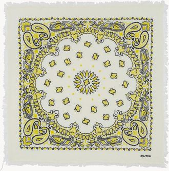 Kujten Grand bandana cachemire imprim&eacute; - Grand Bandana Hachiko Bico