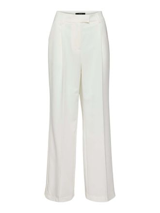 Vero Moda Vero Moda Womens VMZELDA HR Wide Pant Hose, Snow White, 40W / 30L