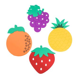 Cabilock 2st&uuml;cke Silikonmatte W&auml;rmeisolierungspad Cartoon-pad Tischset Topfpad Tassenkissen Hitzebest&auml;ndige Silikonmatte Silikon Matten Tischset