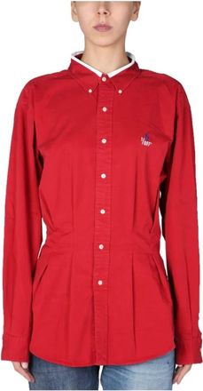 1/OFF 1/Off, Femme, Blouses et Chemises, Rouge, Taille: 38 FR Remade Butto