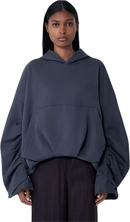 Dries Van Noten Femme, Sweatshirts et sweats à capuche, Gris, Taille: 40 FR SweaT-shirt à capuche en coton