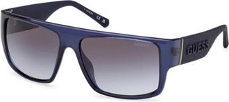 Guess Homme, Accessoires, Bleu, Taille: 59 MM Rectangular Lunettes de soleil
