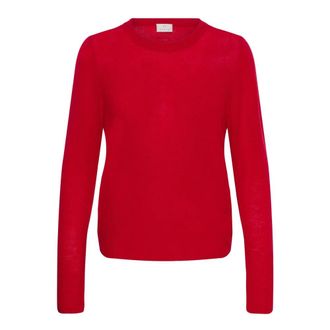 Kaffe Maille &agrave; col rond - Femme - Pulls - Rouge - Taille: 46 FR