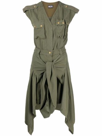 Diesel robe-chemise Green Label - Vert