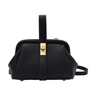 Generic Sac &agrave; main Hobo pour femme avec poign&eacute;e sur le dessus, sac &agrave; main tendance et &eacute;l&eacute;gant, sac &agrave; bandouli&egrave;re pour femme, Noir, Small