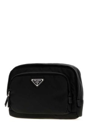 Prada Mens Black Canvas Beauty Case Nero Perfumes