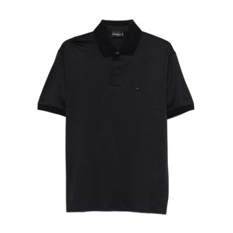 Emporio Armani Besticktes Poloshirt - - Tops - Herren - Schwarzk - XL