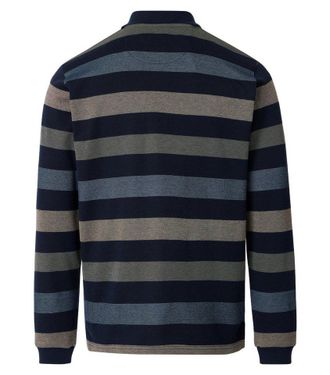 Redmond Langarm-Poloshirt gestreift