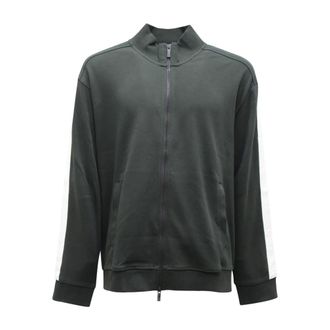 Armani Homme, Sweatshirts et sweats &agrave; capuche, Vert, Taille: XL Felpa Exchange Fullzip SweaT-shirt