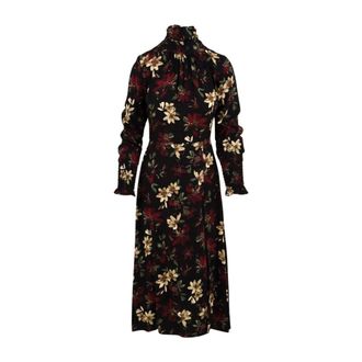 Mar De Margaritas Femme, Robes, Multicolore, Taille: 38 FR Robe Midi Col Roul&eacute; Scarlett