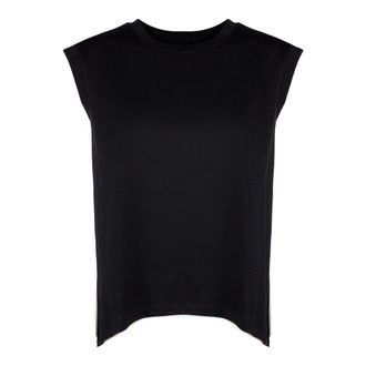 Dondup Femme, Tops, Noir, Taille: 40 FR T-shirt sans manches &agrave; col rond