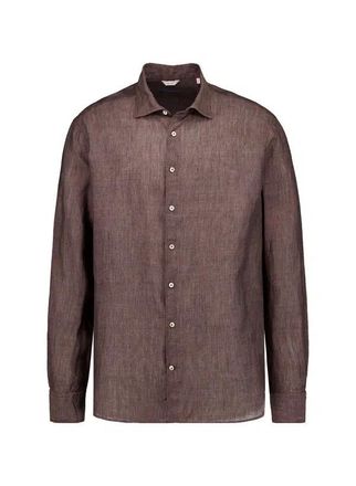 Stenstr&ouml;ms Herren Hemd braun Leinen