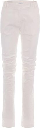 Patrizia Pepe Femme, Pantalons, Blanc, Taille: 36 FR Pantalon Tailored Skin