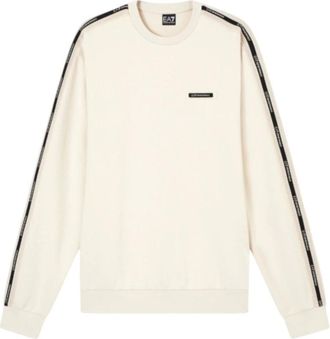 Emporio Armani Emporio Armani Ea7, Homme, Sweatshirts et sweats &agrave; capuche, Beige, Taille: XL Crewneck SweaT-shirt