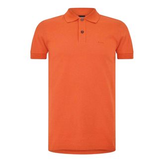 HUGO BOSS Firenze Poloshirt f&uuml;r Herren, Baumwolle (Dunkel-Orange)