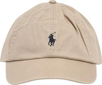 Polo Ralph Lauren Homme, Accessoires, Beige, Taille: ONE Size Casquette de baseball en coton chino