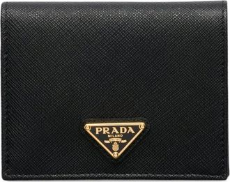 Prada triangle small wallet - Schwarz
