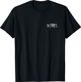 In Flames Countdown T-Shirt, Unisex, Schwarz, Kurzarm, S, Klassisch, 100% Baumwolle