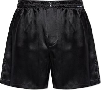 Dolce & Gabbana Homme, Sous-v&ecirc;tements, Noir, Taille: M Shorts de lingerie en soie