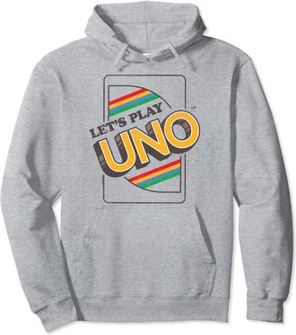 Uno Lets Play Rainbow UNO Karte Pullover Hoodie