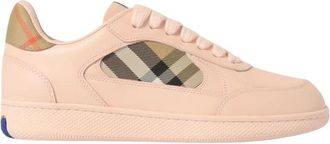 Burberry Femme, Chaussures, Beige, Taille: 37 1/2 EU Baskets Basses en Cuir