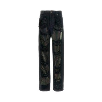 Darkpark Klassische Denim Jeans f&uuml;r den Alltag - - Jeans - Damen - Schwarzk - W27