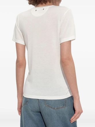 Golden Goose Womens Star-Embellished Printed T-Shirt Aw25 W