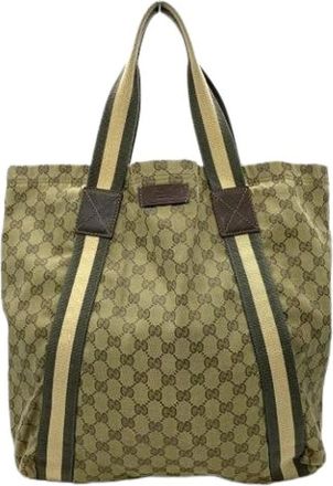 Gucci unisex, Pre-owned, Brun, Taille: ONE Size Sac Tote en Toile Pre-owned