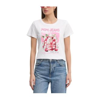 Pepe Jeans London Ryoko T-Shirt - - Tops - Damen - Wei&szlig; - L