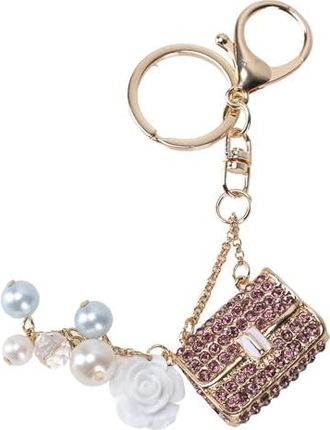 Generic Porte-Cl&eacute;s de Sac &agrave; Main en Scintillant, Pince &agrave; Homard L&eacute;g&egrave;re en Alliage de Zinc, Pendentif de Sac &agrave; Main en Cristal pour Cl&eacute;s, Sacs, Portefeuilles, 