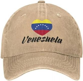 Generic Casquettes de Baseball v&eacute;n&eacute;zu&eacute;liennes &laquo; Love Venezuela &raquo; pour Hommes et Femmes Style Denim Vieilli Vintage d&eacute;contract&eacute;es Souples id&eacute;ales l&eacute;t&eacute; Les acti