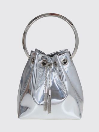 Jimmy Choo London Sac seau Bon Bon en cuir verni avec anse rigide